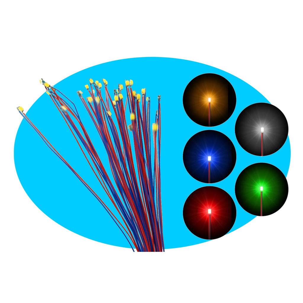 10 Micro Leds SMD-0402 Smd 3 Volts para Maquetes | Shopee Brasil