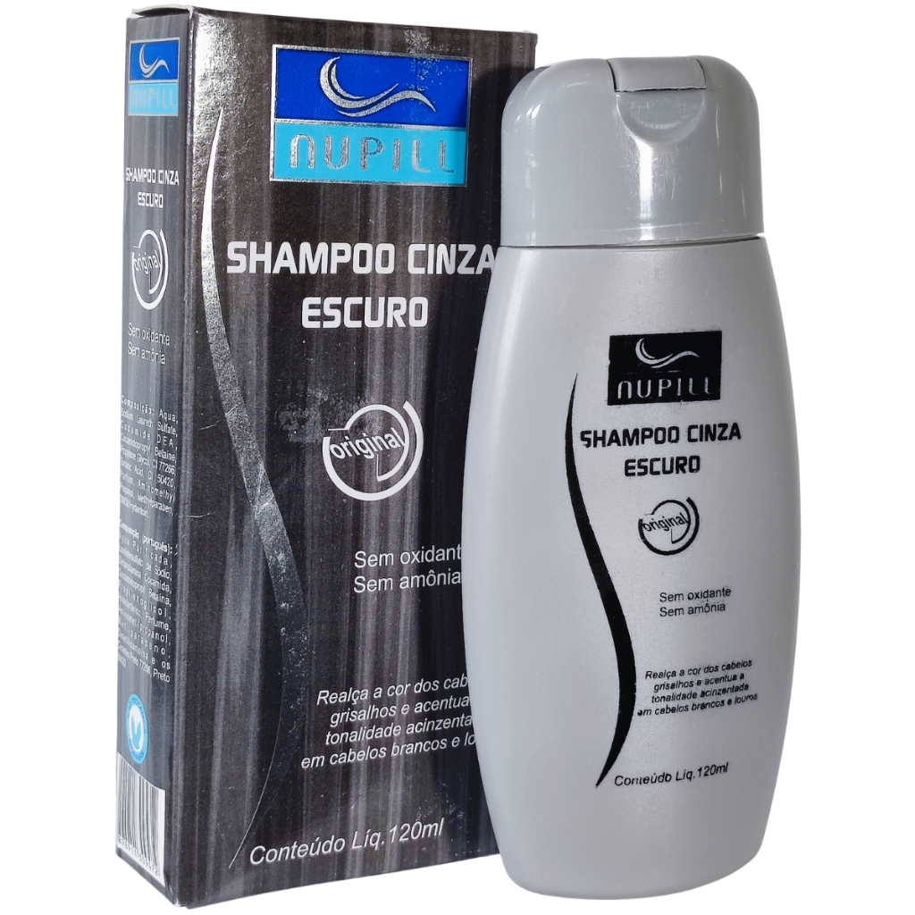 Shampoo Cinza Escuro Nupill 120ml | Shopee Brasil
