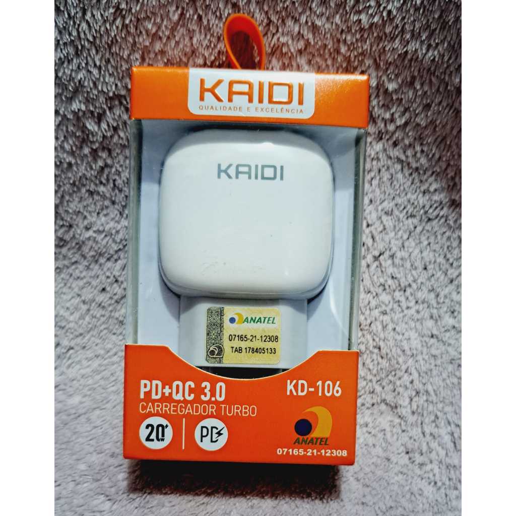 Fonte de Carregador Turbo -Kaidi -kD106 | Shopee Brasil