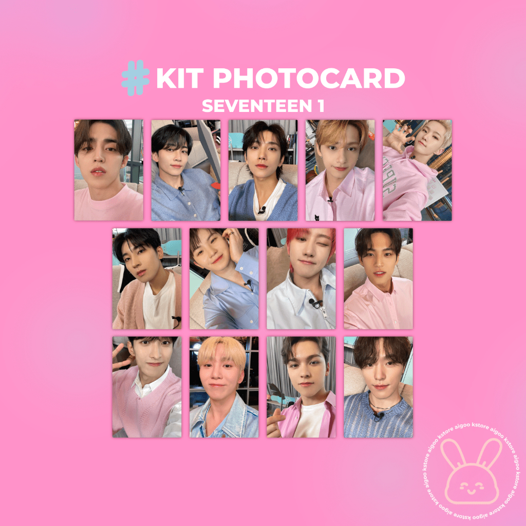 SEVENTEEN: Kit Photocards Fanmade 1. | Shopee Brasil