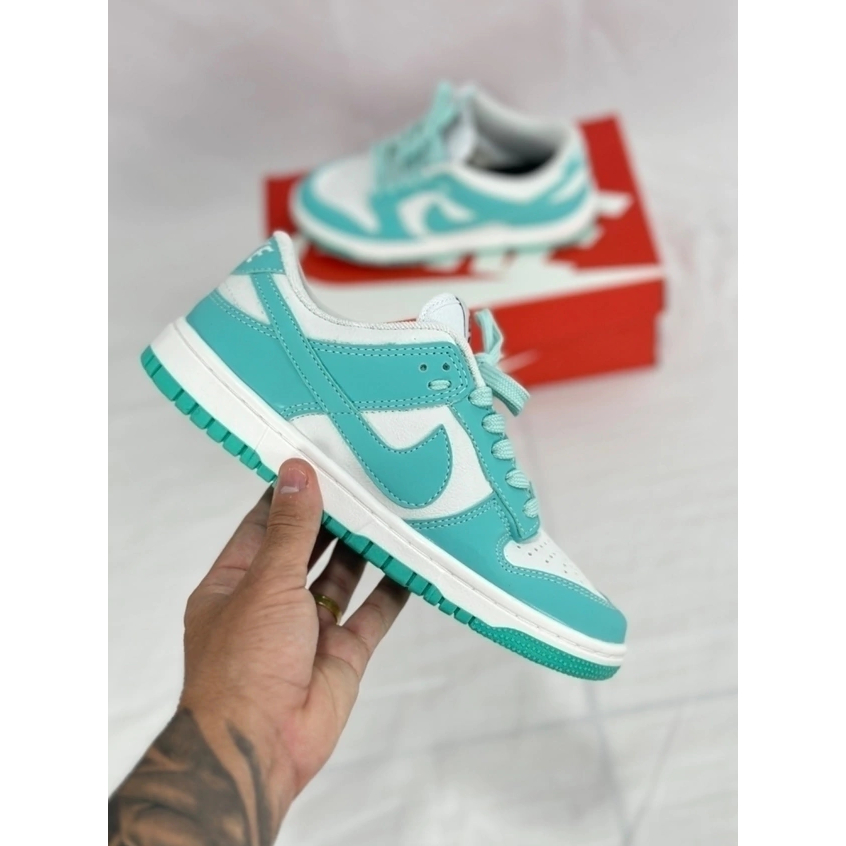 Tenis Dunk Low Verde Agua Skate SK8 Feminino 100% Foto Real ! | Shopee ...
