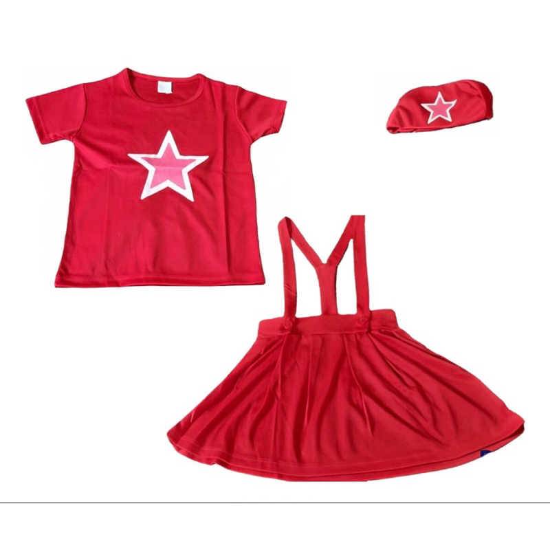 Fantasia Gi Aventureira Infantil Vermelho Completa | Shopee Brasil
