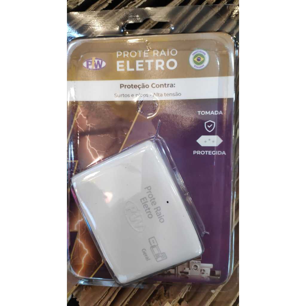 Protetor de Raio PW Eletro 2 Tomadas 220v 10A (SERVE PRA TUDO) | Shopee Brasil