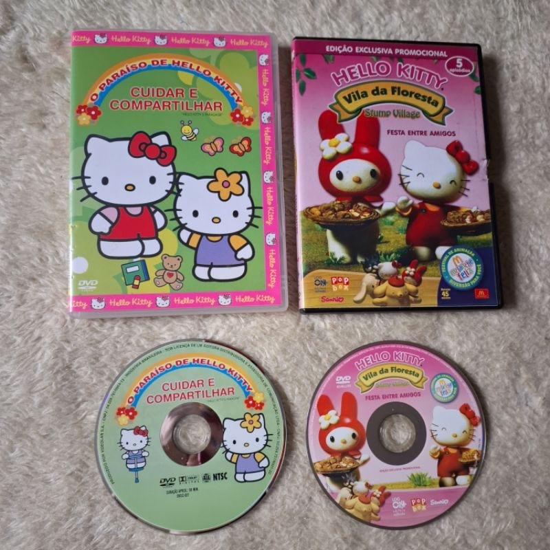 Lote 2 DVDs Hello Kitty - Vila da Floresta & O Paraíso de Hello Kitty ...