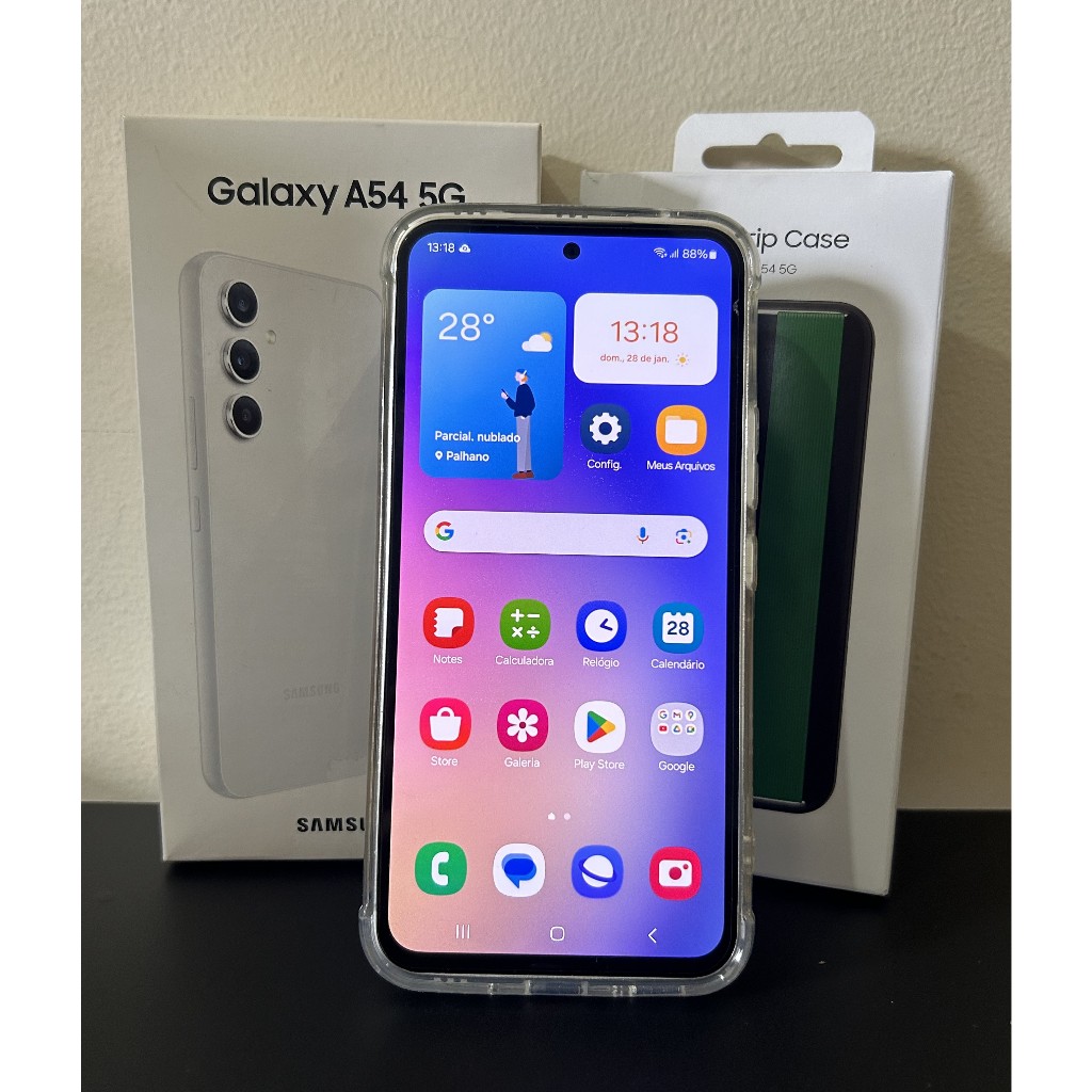 Celular Samsung Galaxy A54 5G Branco 128GB 8GB Ram | Shopee Brasil