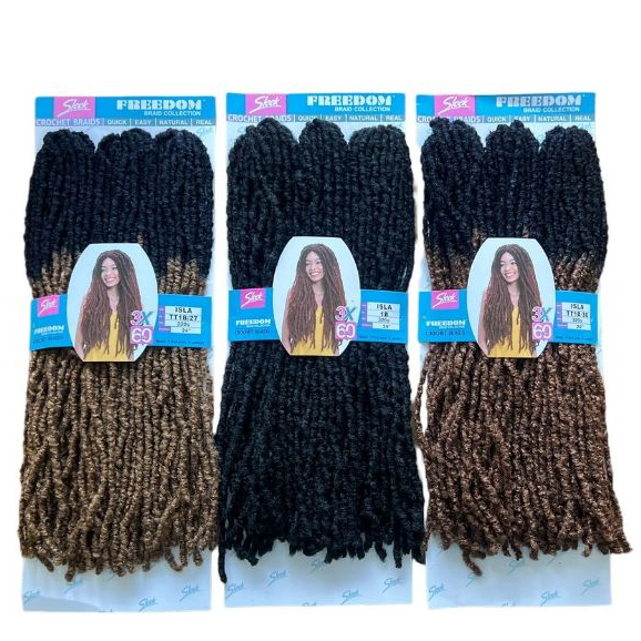 Cabelo Freedom ISLA Crochet Braids SLEEK 320g | Shopee Brasil