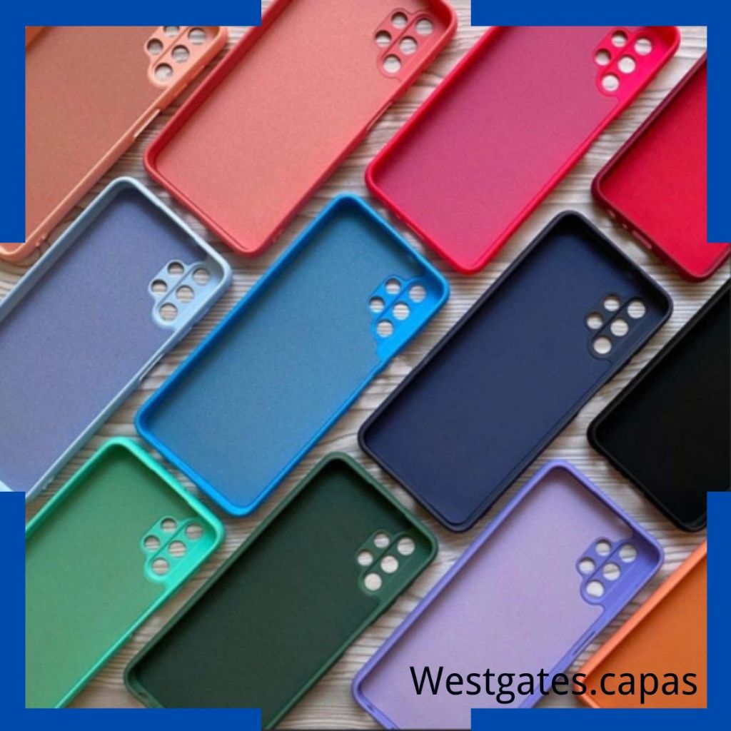 Capa Silicone veludo Soft TPU Liquid Compativel Samsung Galaxy A22(4G)/A22(5G)/A51/A52/A52S/A71 ...