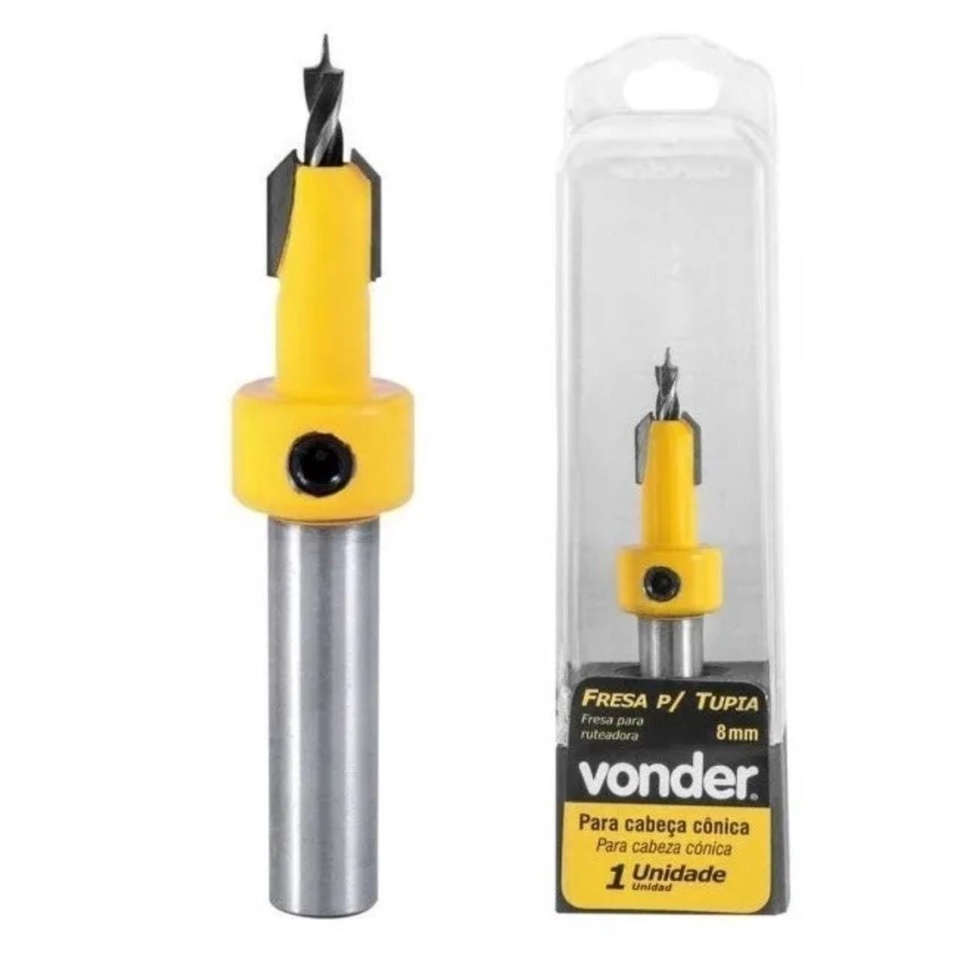 Fresa para Tupia Broca Escariadora Profissional Madeira -MDF- Fresa ...