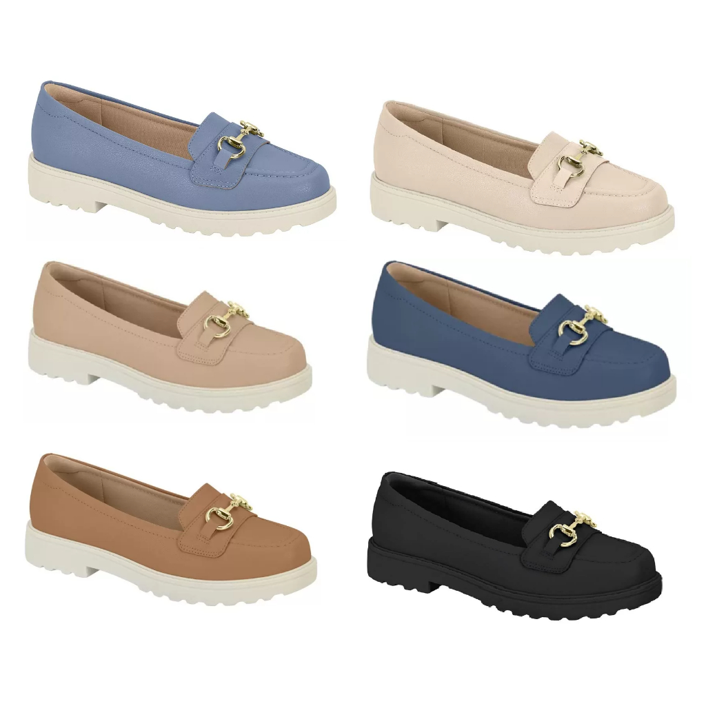 Mocassim Feminino Modare Ultraconforto Modelo Loafer Tratorado | Shopee ...