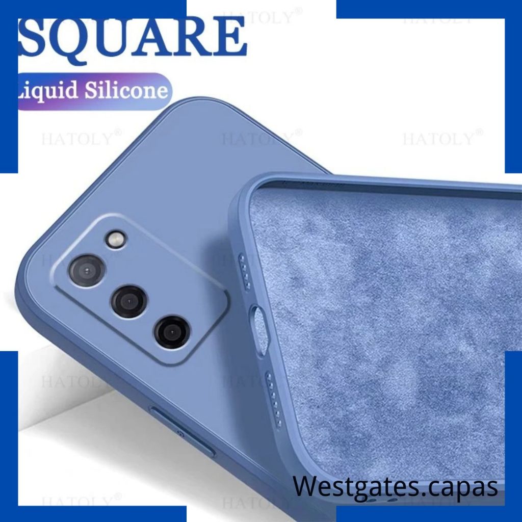 Capa Silicone veludo Soft TPU Liquid Compativel Samsung Galaxy A01/A01Core/A02/A02S/A03/A03S ...