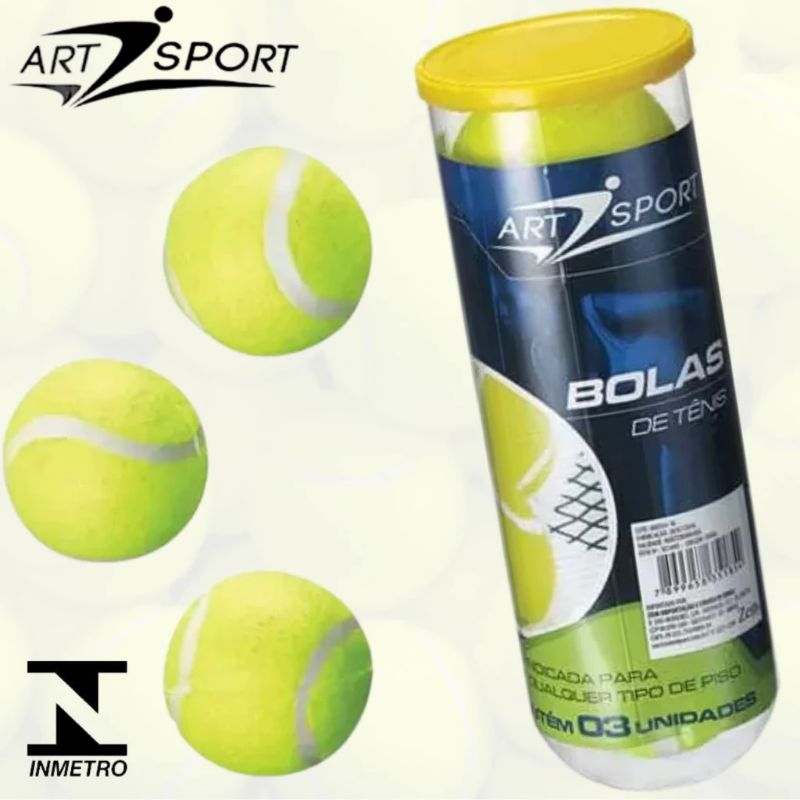 KIT BOLAS DE TÊNIS 3 UNIDADES | Shopee Brasil