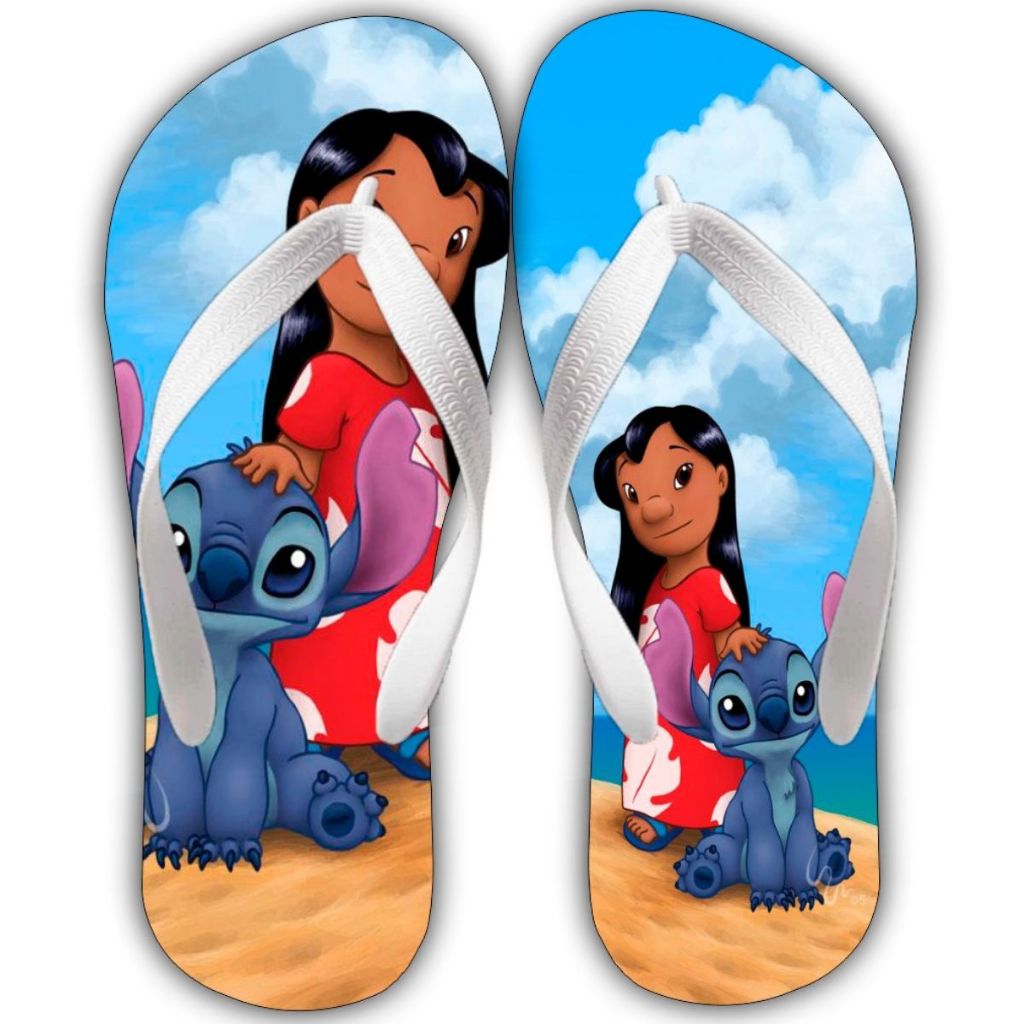 Chinelo Personalizado Lilo e Stitch Infantil Juvenil Leve e Exclusivo | Shopee Brasil