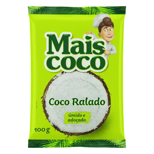 Coco Ralado Úmido e Adoçado Mais Coco 100g - Sococo | Shopee Brasil