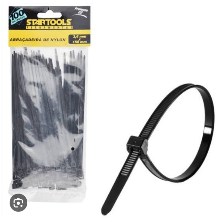 Abraçadeira de Nylon Enforca Gato Cinta Plástica 100 Unidades Diversos ...