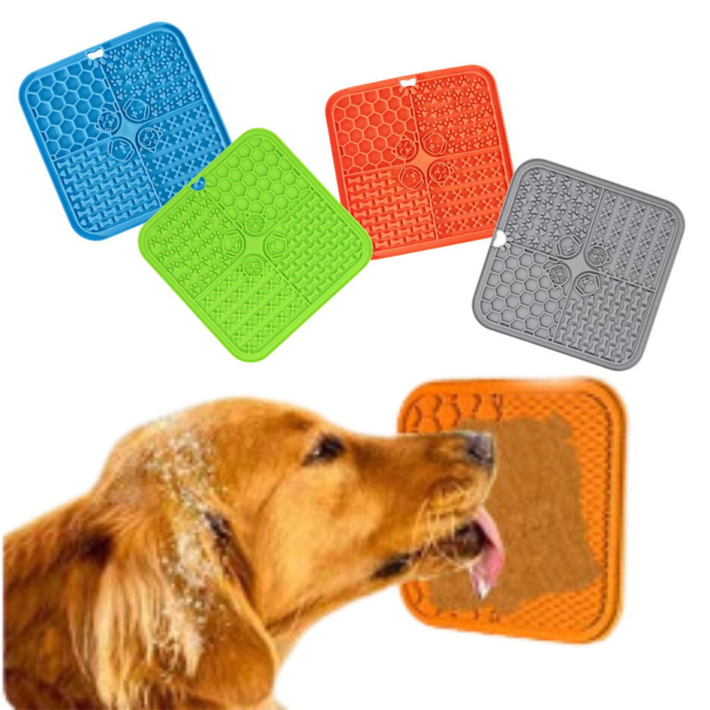 Tapete de Lamber Comedouro Lento para Cães Cachorro Petisco Ração Com ...