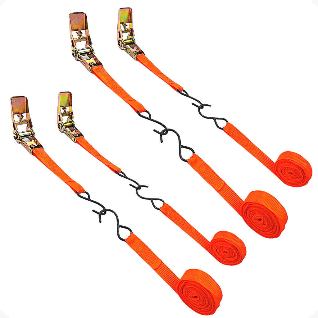 Kit 4 Fita Cinta Catraca Para Amarração De Carga Prender Carga moto ...