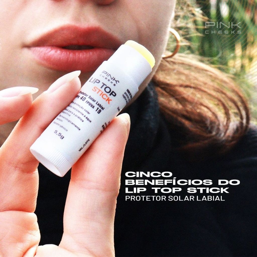 Protetor Solar Labial FPS40 Lip Top Stick 5,5g Balm Ultra Hidratante ...