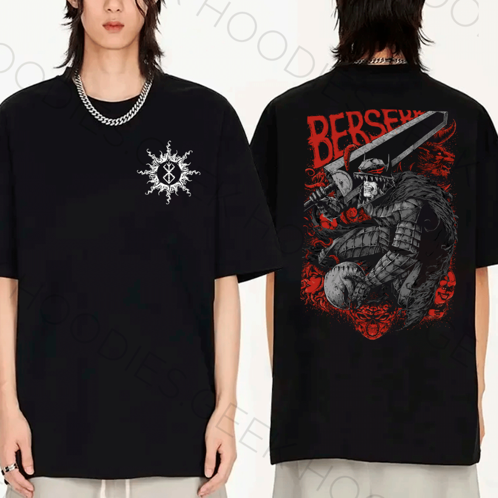 Camiseta Camisa Basica Berserk Guts Armor Simbolo Sacrificio Anime ...