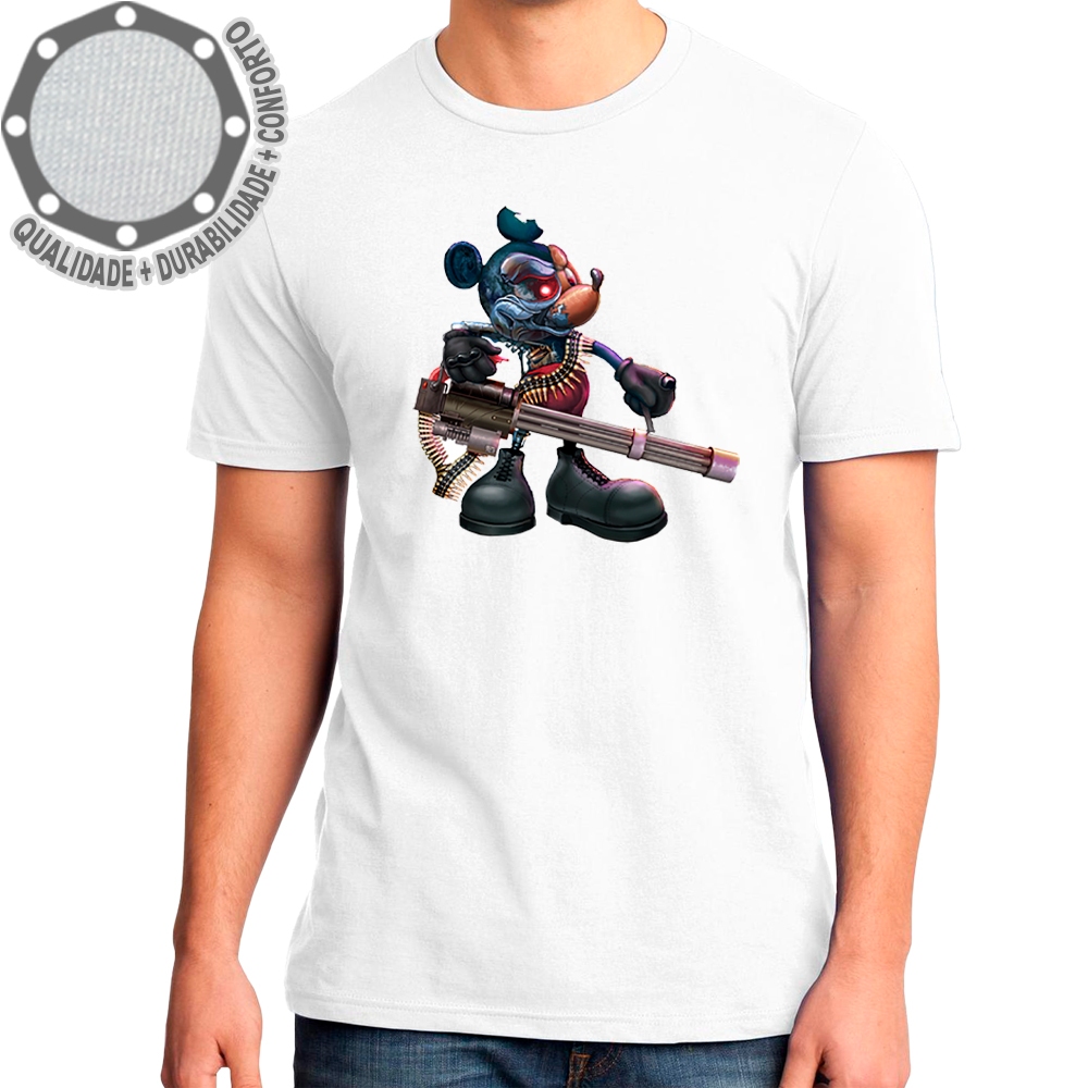 Camiseta Mickey Mouse Cyborg Camisa Personalizada | Shopee Brasil