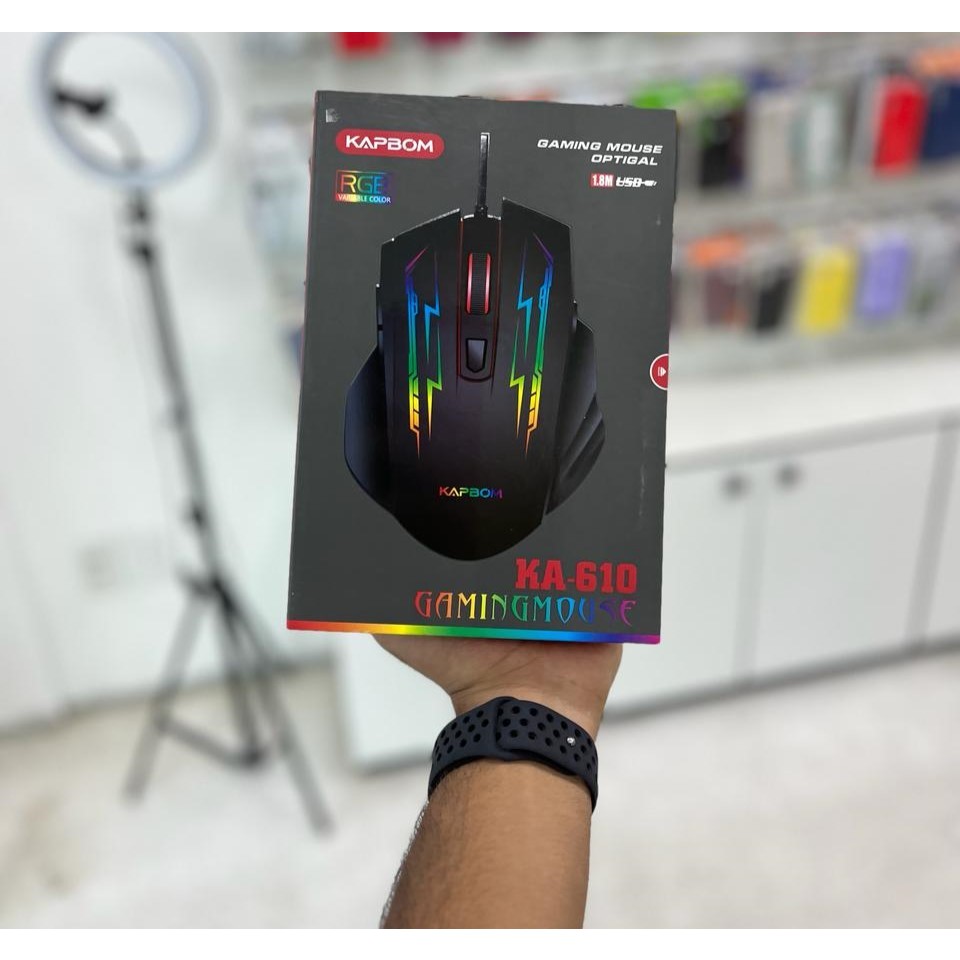 Mouse Gamer KA-610 Para Jogos com LED RGB USB | Shopee Brasil