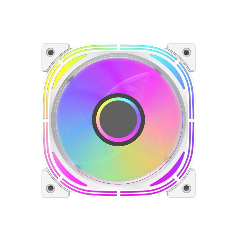 Kit 4 fans rgb Cooler Fan Aigo Infinity 24 Pro Branco Argb + Pwm ...