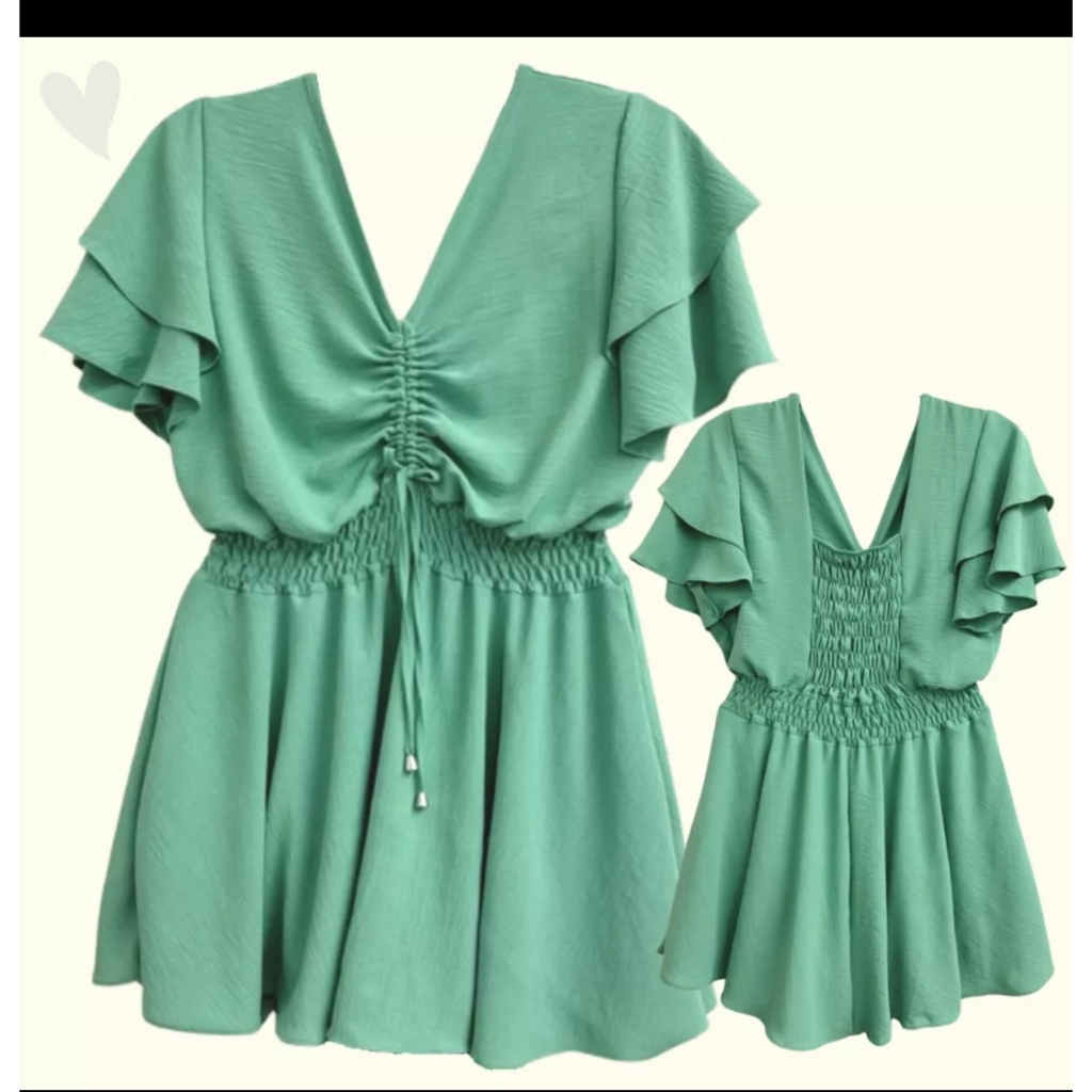 Vestido Macaquinho Feminino Plus Size Duna | Shopee Brasil