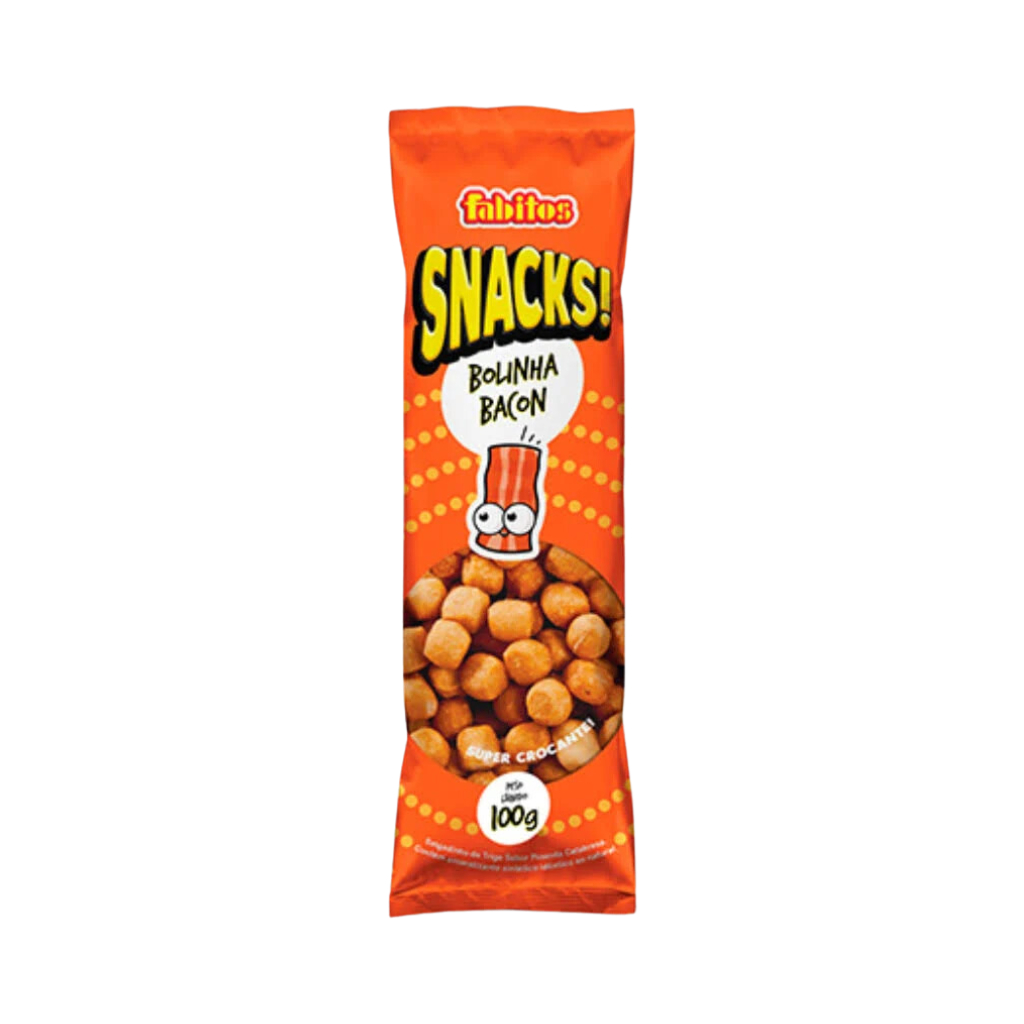 Salgadinho Snacks Fabitos Bolinha Bacon 100G | Shopee Brasil