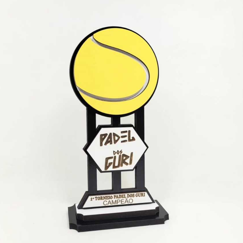 Troféu Padel Beach Tenis Personalizado MDF Campeonato | Shopee Brasil
