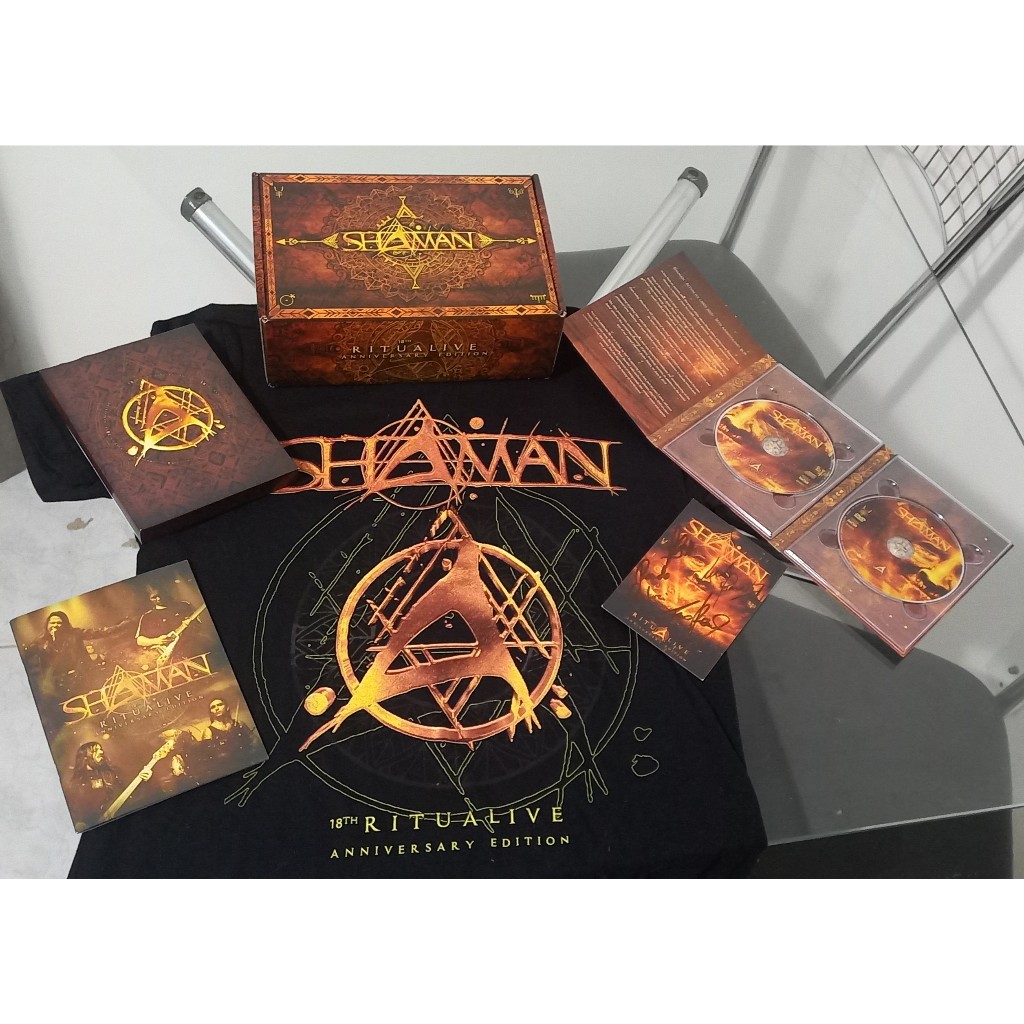 Box Shaman Ritualive 18 anos Andre matos Angra - Escorrega o Preço