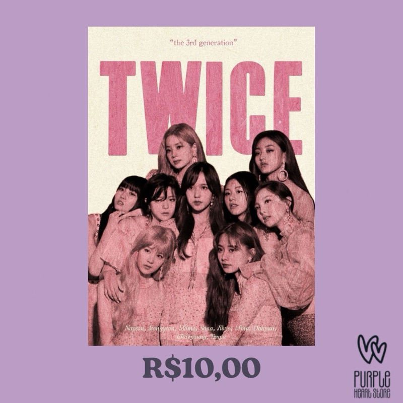 TWICE | Mini Poster | - Fanmade poster | Shopee Brasil