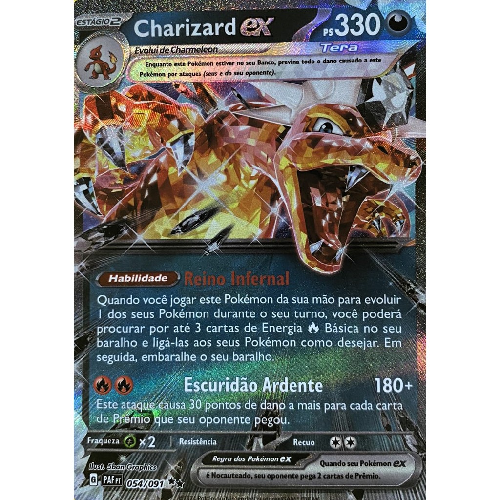 Carta Charizard Ex Coleção Destinos de Paldea Pokemon TCG | Shopee Brasil