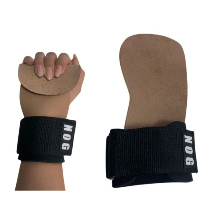 LUVA HAND GRIP EM COURO 1PAR MUNHEQUEIRA REGULAVEL PARA CROSSFIT E ...