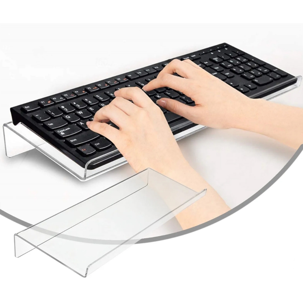 Suporte porta teclado Acrílico para Computador Pc De Mesa Cpu de todas ...