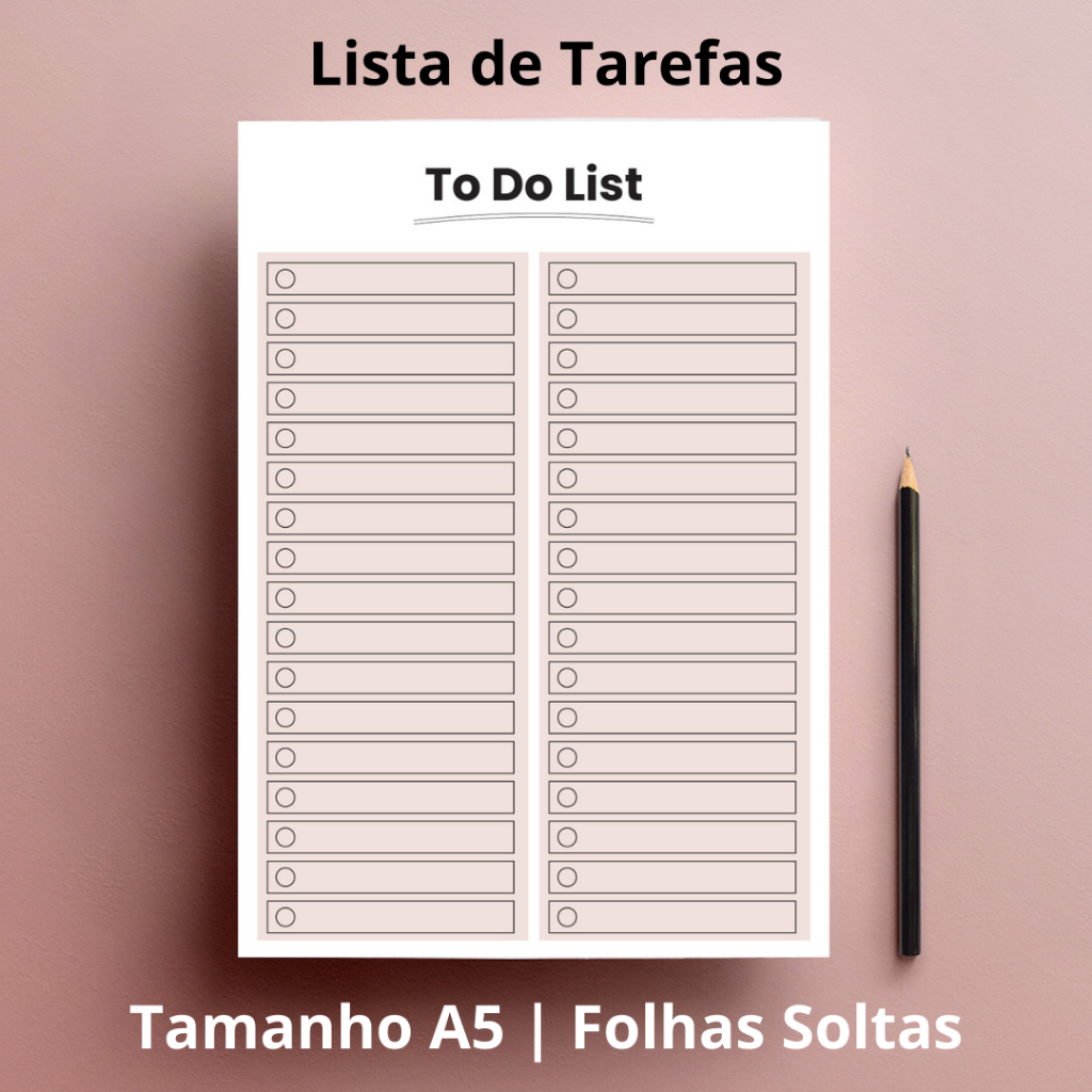 Planner Lista de Tarefas Colorido 2024 - Planejador Lista Anotações ...