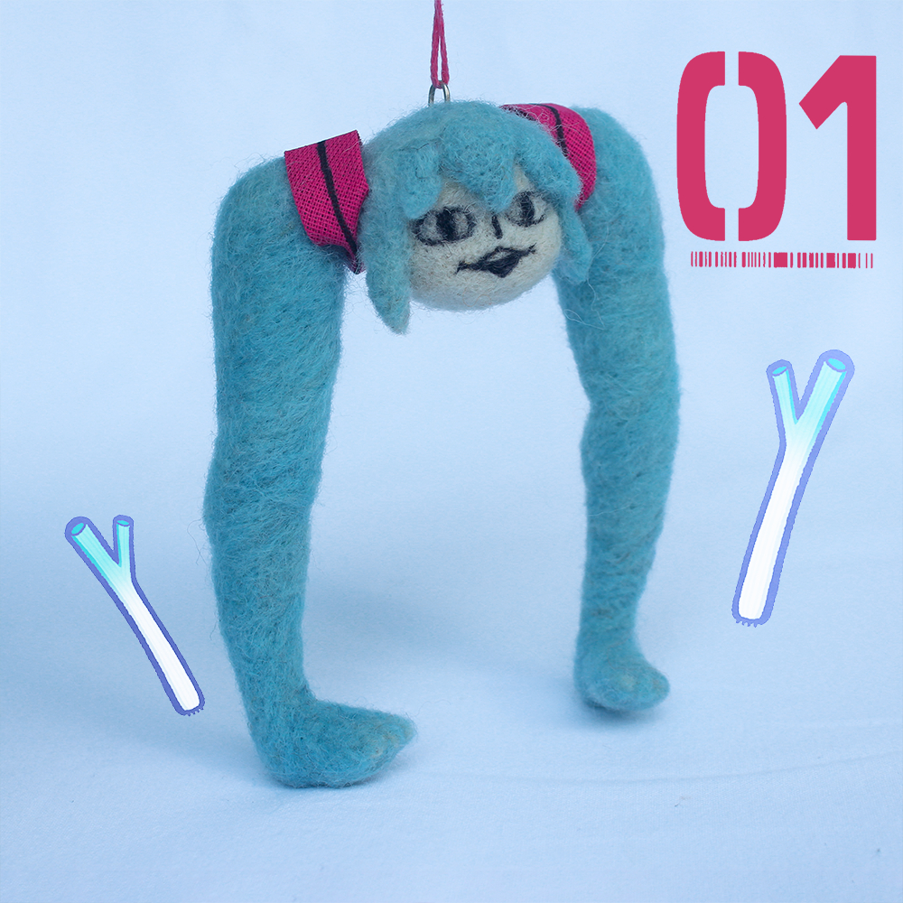 Amigurumi Shiteyanyo Hatsune Miku meme vocaloid engraçado darkweb plush ...