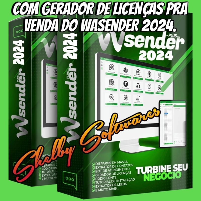 Wasender Nova 2024 / 3.1.0 + Gerador De Licenças (revenda) | Shopee Brasil