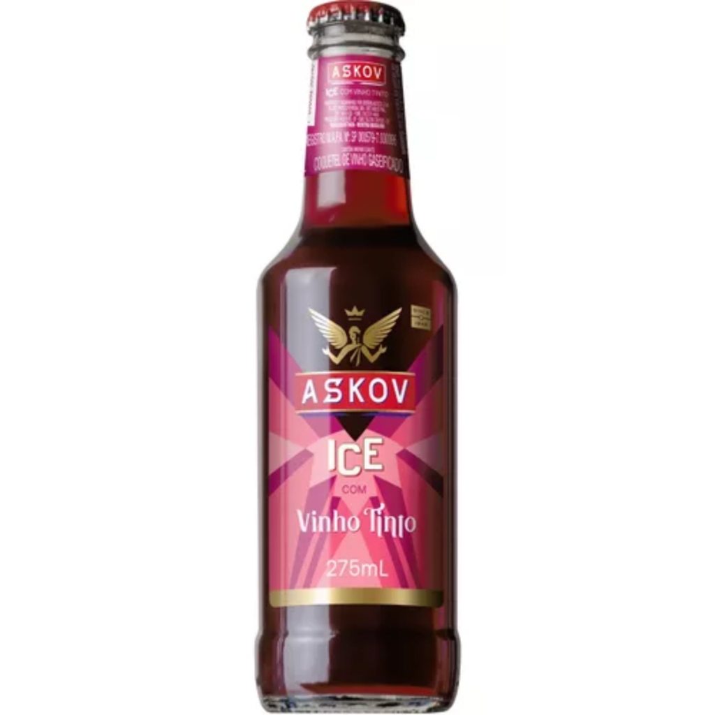 Bebida Vodka Askov Ice Remix 275ml Com Vinho | Shopee Brasil