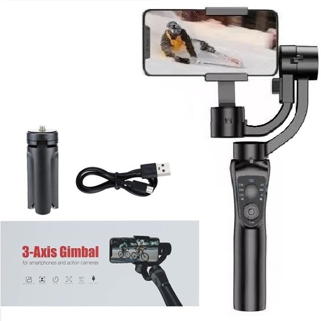 original - Estabilizador Gimbal Pró 3 Eixos P/ Celular Smartphone Cor ...
