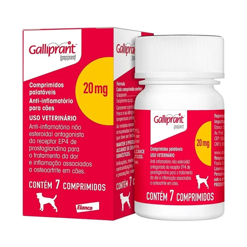 Galliprant 20mg 7 Comprimidos para Cães Elanco | Shopee Brasil