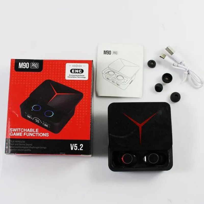 Fone Bluetooth M90 Pro/ M25/M88 Gamer Touch 5.2 Display Led Digital. | Shopee Brasil