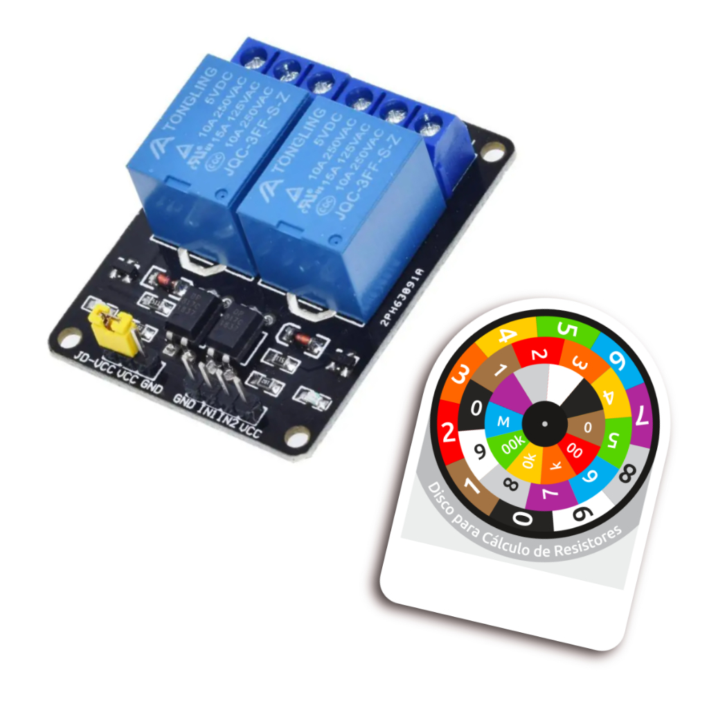 kit 2 x Módulo Relé 2 Canais 5v Para Arduino Com Acoplador Óptico | Shopee Brasil