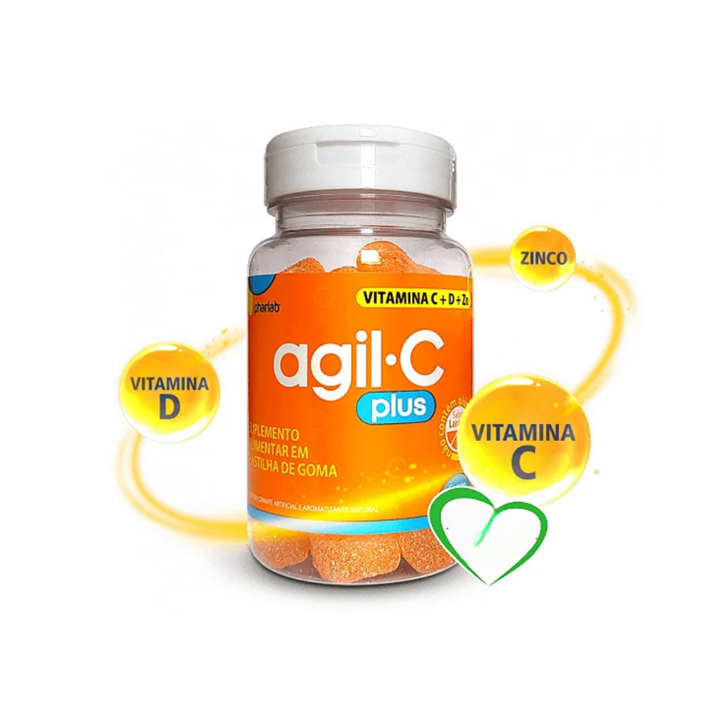 Vitamina C em Gomas Agil C Plus 40 gomas – Pharlab | Shopee Brasil