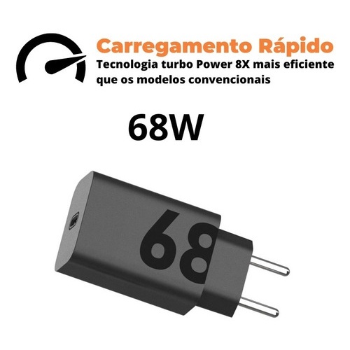 Carregador Tipo C Turbo 68w Compatível Moto G53 | Shopee Brasil