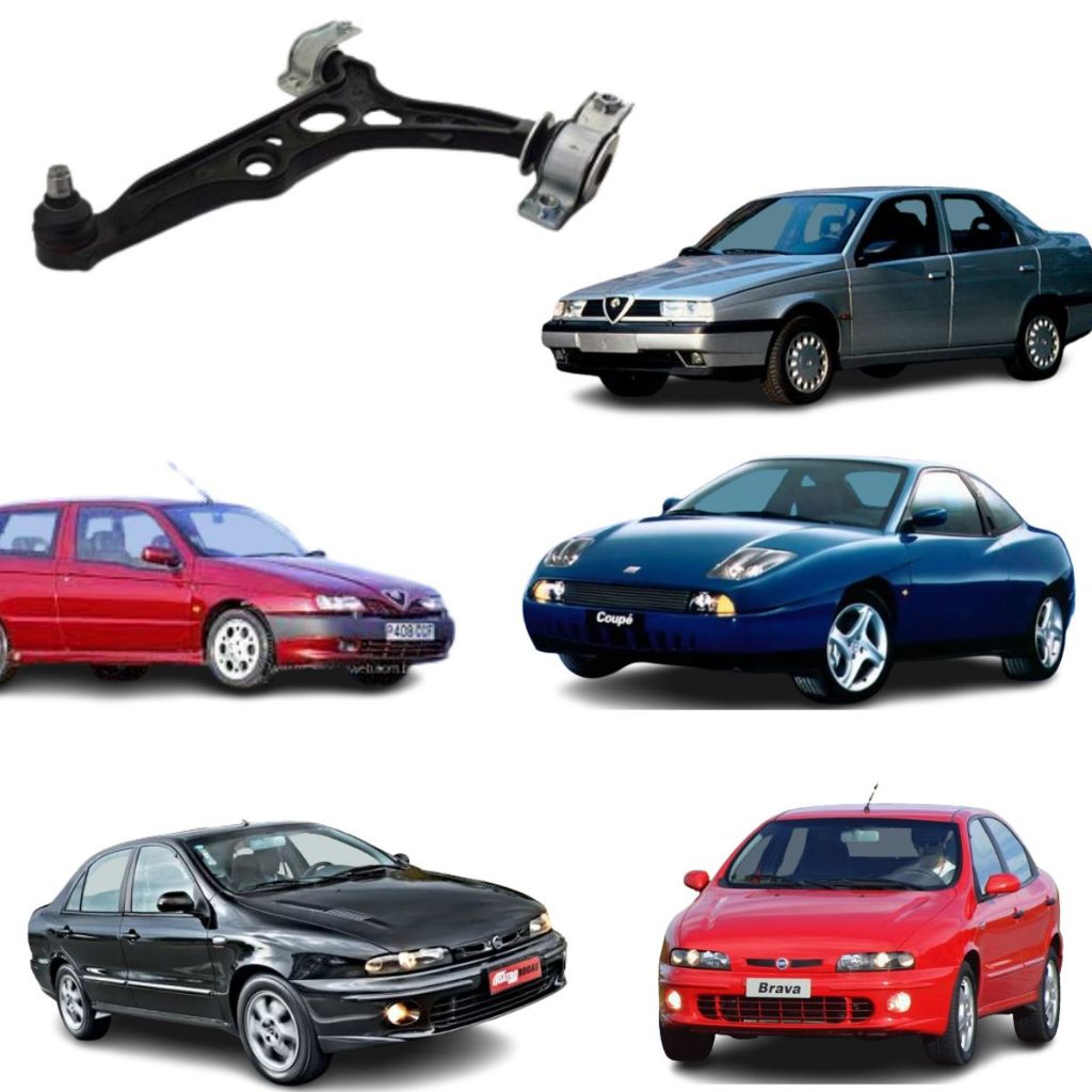 Bandeja Dianteira Esquerda Com Bucha Com Pivô Linha Premium Marea/Brava ...