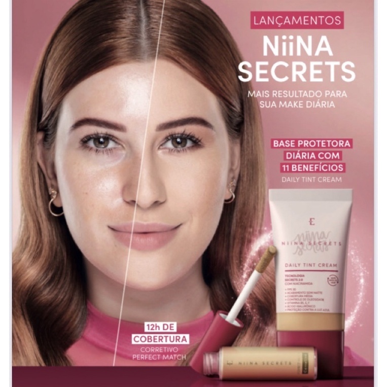Eudora - Kit - Base Daily Tint + Corretivo Perfect Match Niina Secrets ...