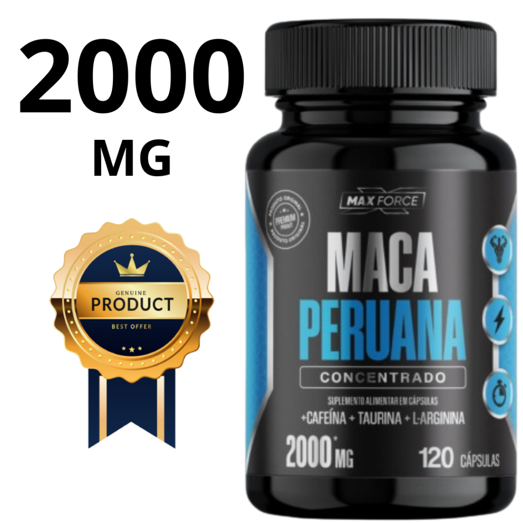 Super Maca Peruana Maxforce 2000mg 120 Caps Original | Shopee Brasil