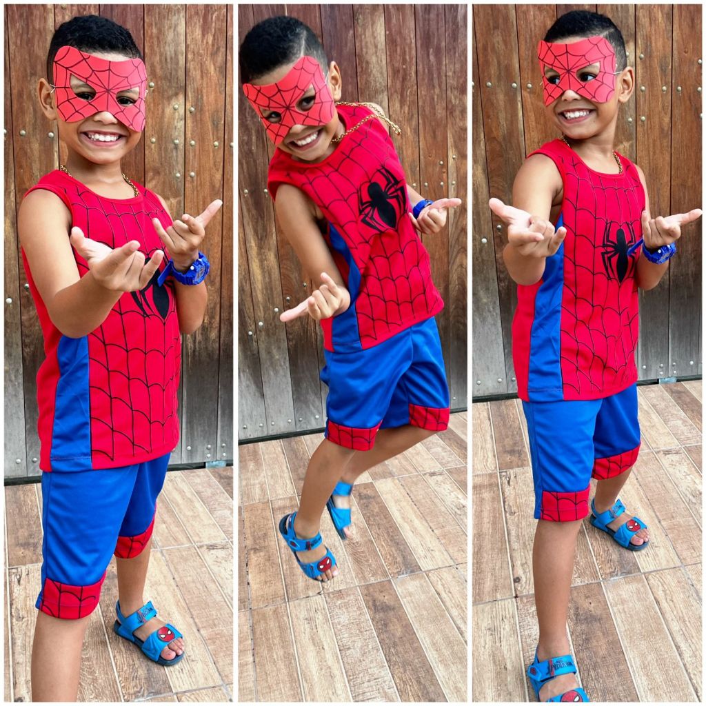 Homem Aranha/Spider Man Infantil Menino Pronta entrega Desenho 2 ao 10 ...