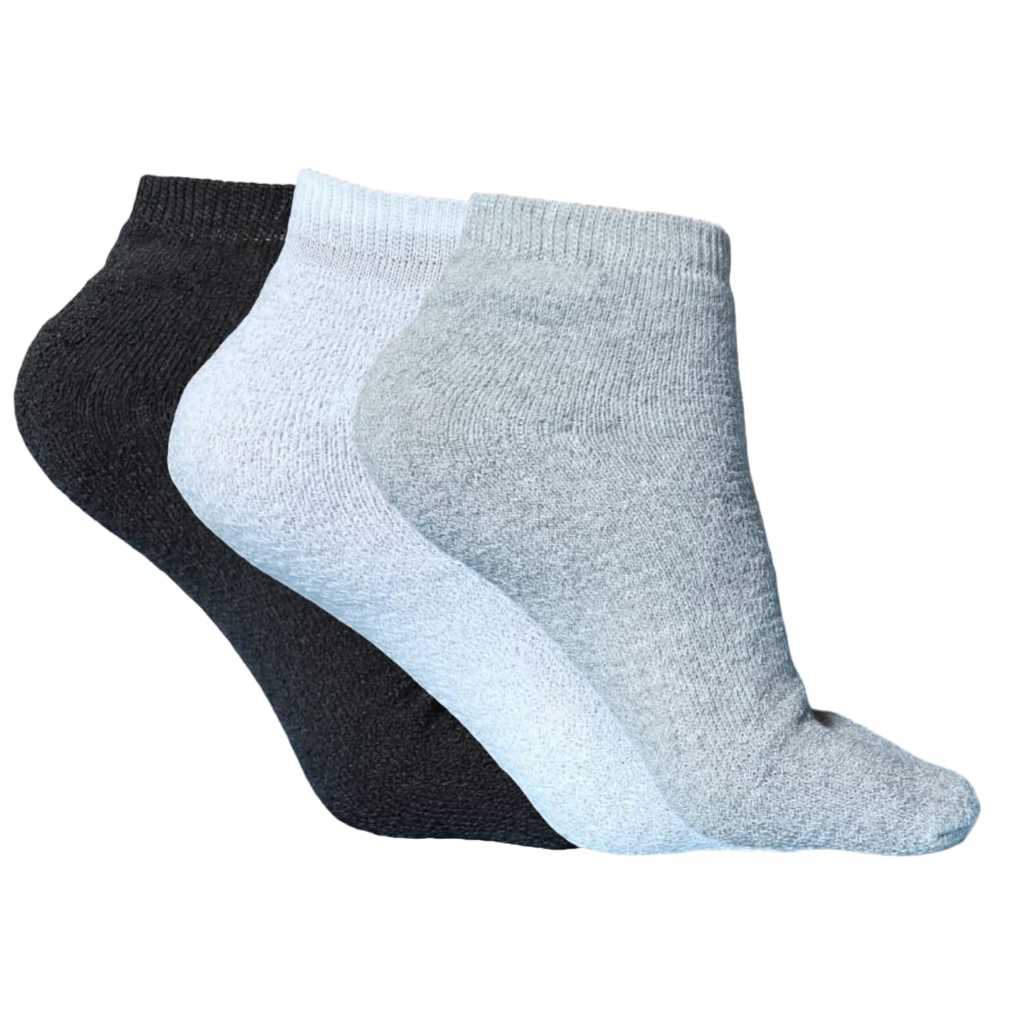 Kit 3 Pares Meia Soquete Atoalhada Masculina Cano Curto | Shopee Brasil