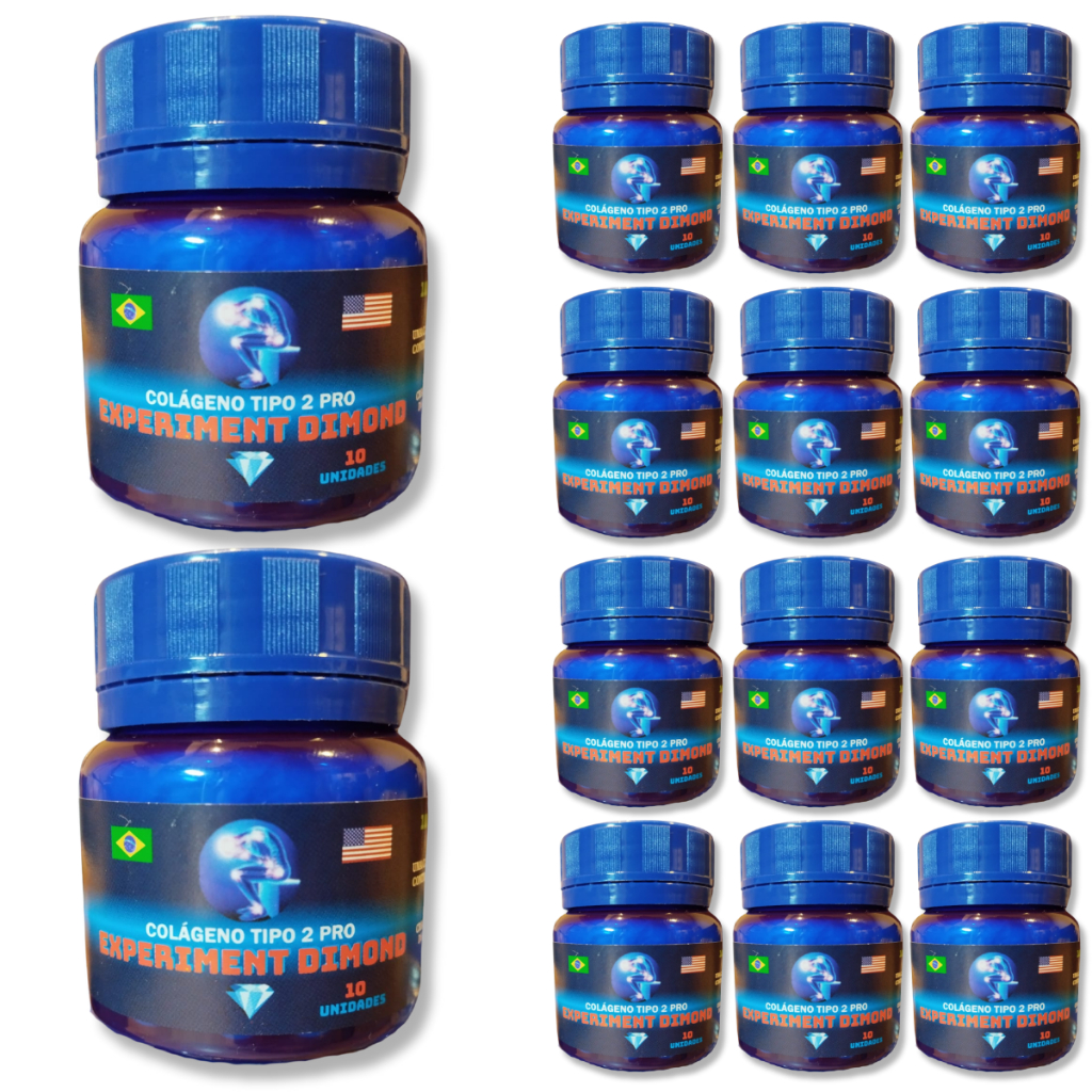 12 Frasco Colágeno Tipo 2 Lesões nas Articulações / Regeneração da ...