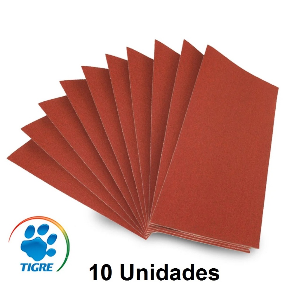 Kit 10 Lixas Multiuso Para Massa, Madeira, Parede, Gesso, MDF, PVC de ...